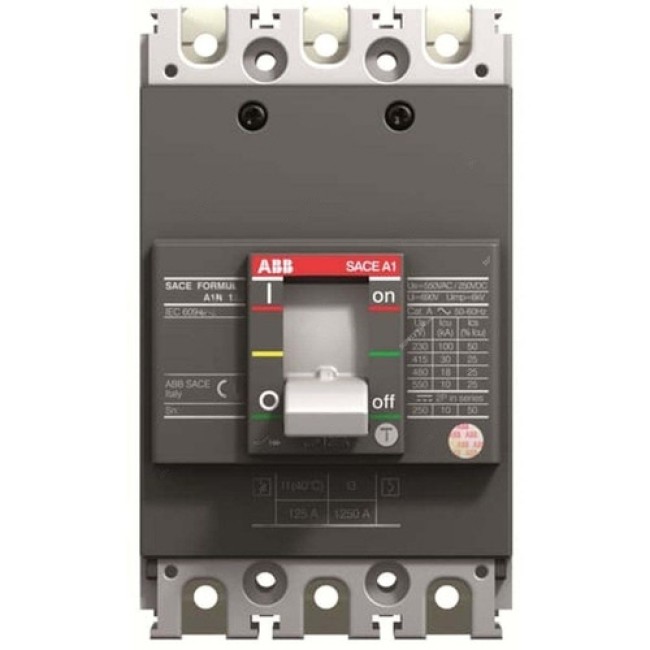 ABB A1N-MCCB-63A-3P-36kA Moulded Case Circuit Breaker | 3 Pole, 36kA, 63A